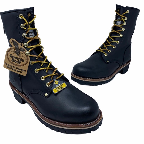 Georgia Boot | Shoes | Georgia 8 Steel Protective Toe Logger Work Boots ...